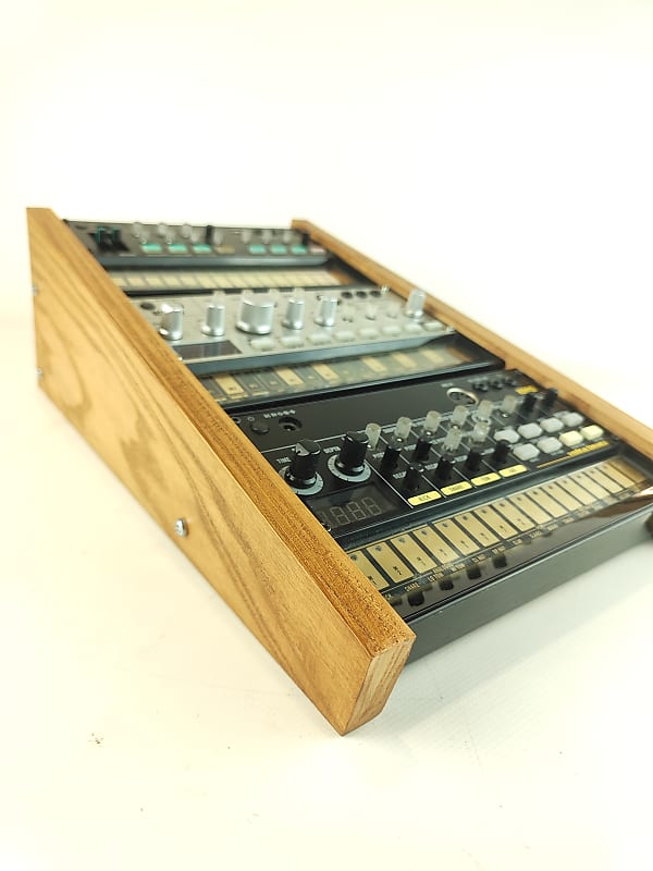 Volca Korg three mode Real Oak Wood Stand Side | Reverb Australia