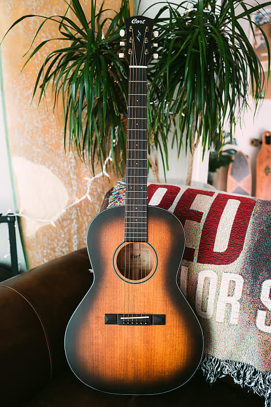 Cort Core PE Mahogany - Open Pore Black Burst | Reverb