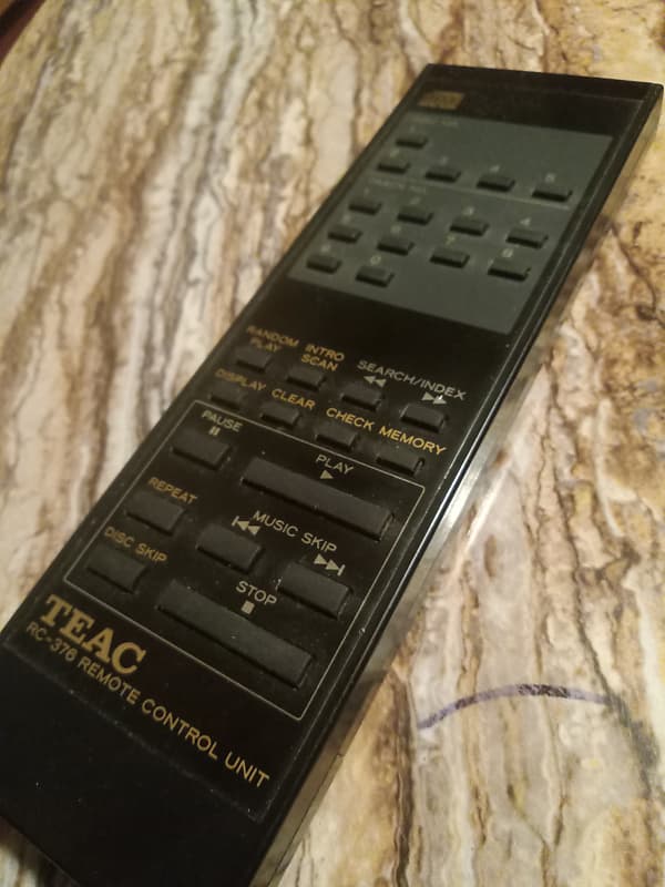 Teac RC-376 Remote! Teac RC-376 Remote! 1990 - Black | Reverb