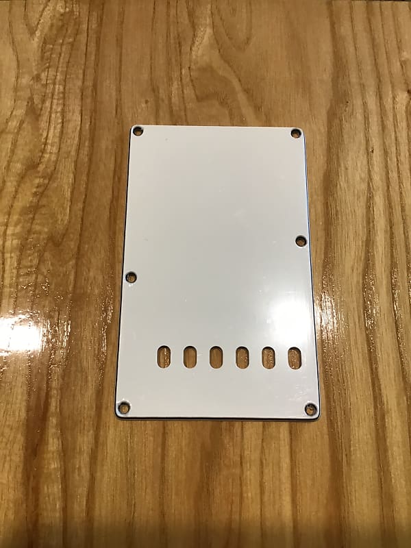 Stratocaster back plate 3 ply white White | Reverb