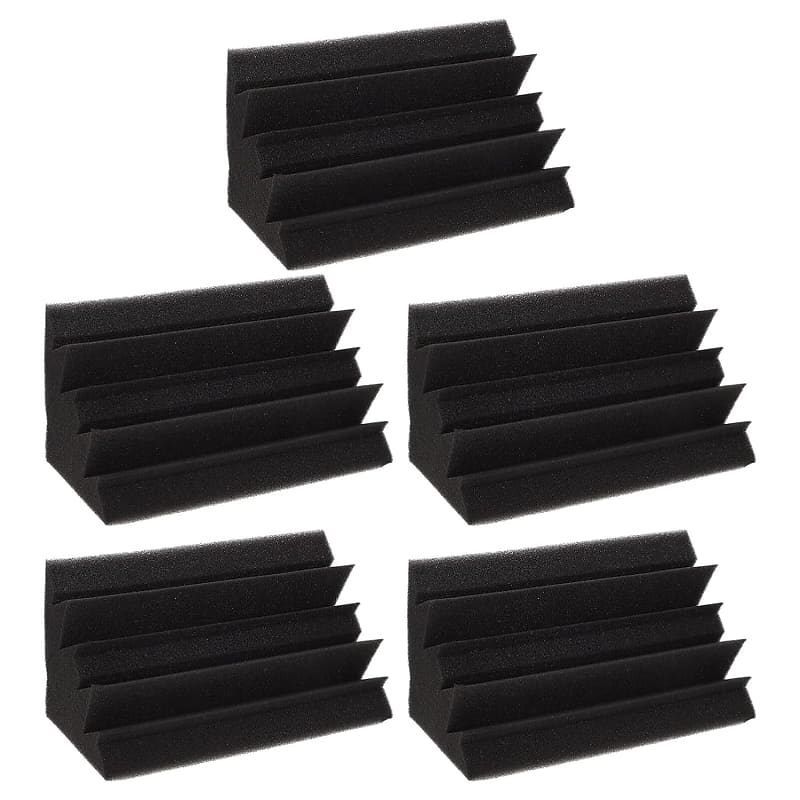 5Pcs Bass Traps Acoustic Foam Corner 4.8''X 4.8''X 9.5'', | Reverb