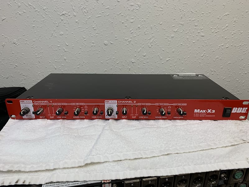 BBE Max-X3 2-Way stereo Crossover and Sonic Maximizer Red | Reverb