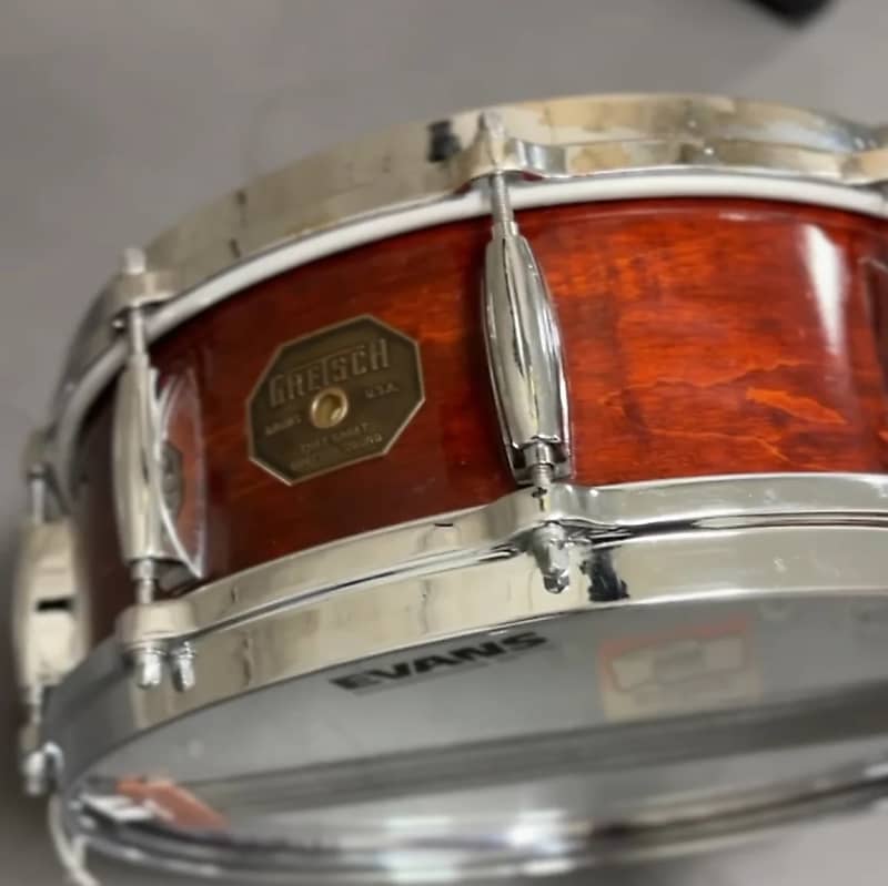 Vintage Gretsch Snare Drum 1970s - Walnut | Reverb