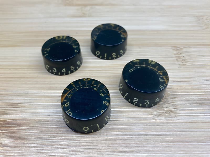 Gibson Vintage Black Barrel Speed Knobs Les Paul ES SG 1967 | Reverb