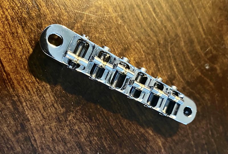 ABM ABM 2400-C Tunematic Bridge With Roller Saddles - CHROME | Reverb