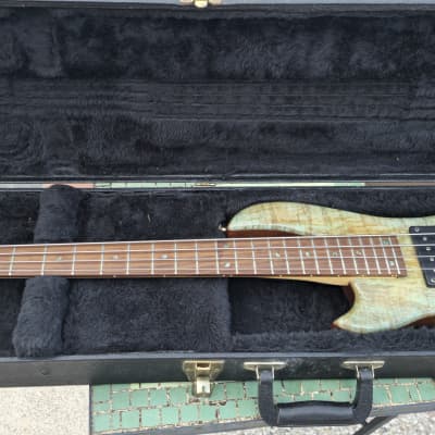 Custom Short scale mini bass - Translucent green | Reverb