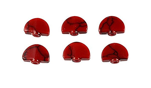 Large Tuning Key Buttons & Screws (6) For Grover Tuners - RED | Reverb