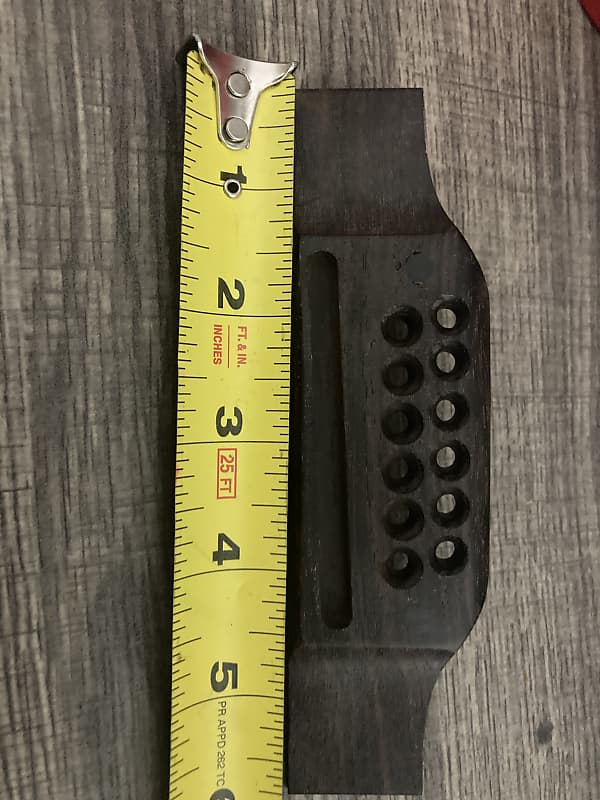 Gibson 12 string acoustic guitar bridge 1970’s - Rosewood | Reverb