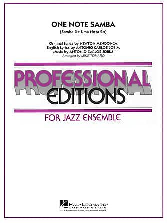 One Note Samba Professional Editions-Jazz Ens Score & Parts | Reverb