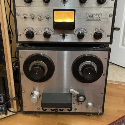 Vintage Ampex 350 Reel 2 Reel Tape Machine Set Mic Preamps | Reverb