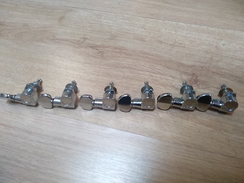 Vintage Grover USA Pat. Pend. Guitar Tuners (6R)- Chrome | Reverb