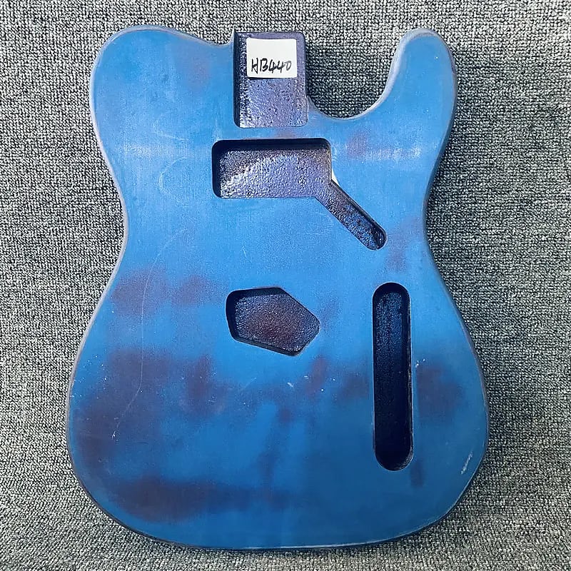 Blue Basswood Telecaster Tele Style Guitar Body | Reverb