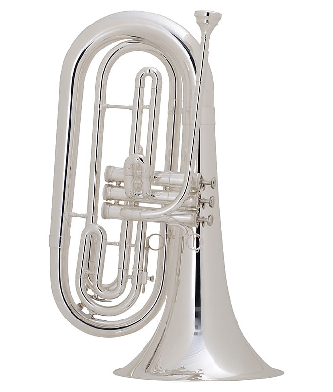 King 1124SP Ultimate Marching Baritone Horn - Silver Plate | Reverb