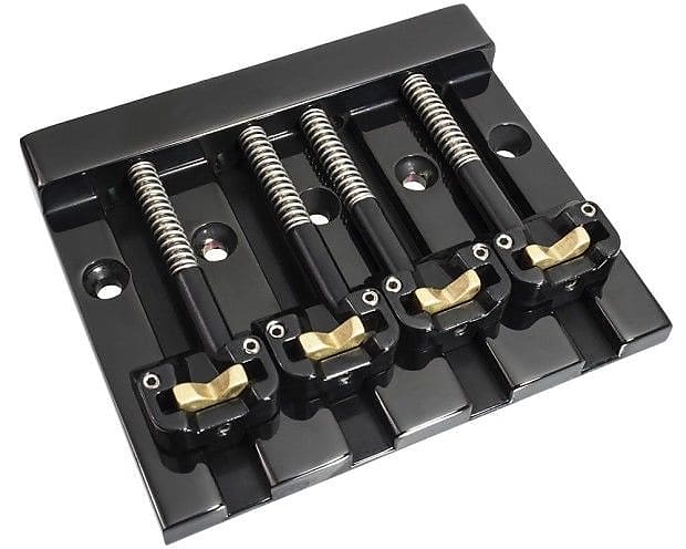 Brand new 4 string Hipshot KICKASS black bass bridge | Reverb