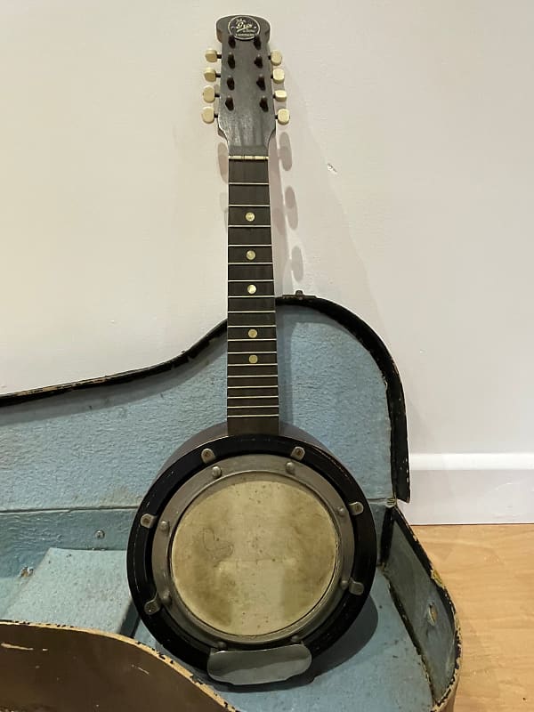 VINTAGE John Gray & Sons of London Dolcetta banjolin with 8 | Reverb