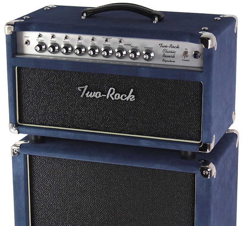 Two-Rock Classic Reverb Signature 100/50 Head, 2x12 Cab, Navy | Reverb