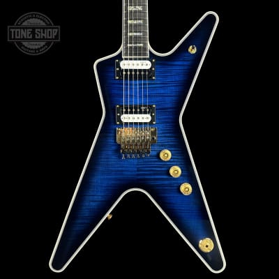 Dean USA Custom Shop Dime Stealth 2011 AAAAA Flame Top Blue & | Reverb