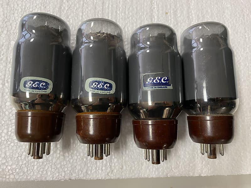 Vintage Quad of GEC KT66 Tubes (One Matched Pair out of the 4 | Reverb