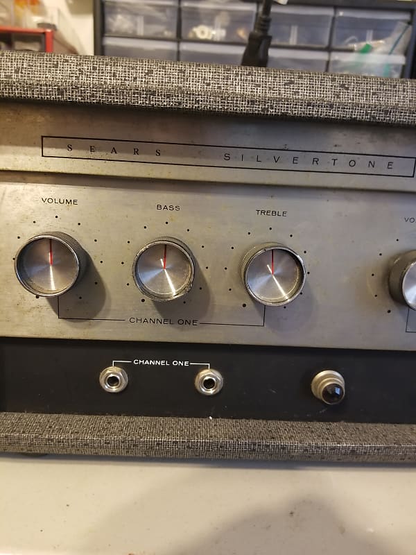 Silvertone 1484/1485 knobs/set of three/1963 -1966 | Reverb