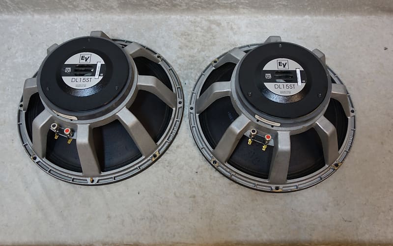 Pair of USA Electro-Voice EV DL15ST 1x15 speakers (sequential | Reverb