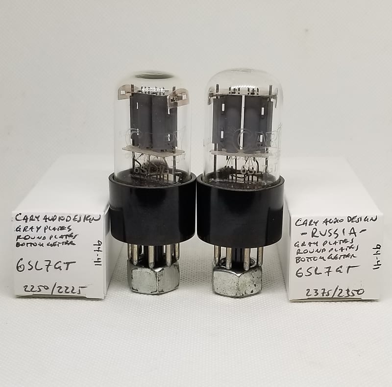 USSR - Cary Audio Design 6SL7GT Well Matched (6.3%) Pair NOS | Reverb