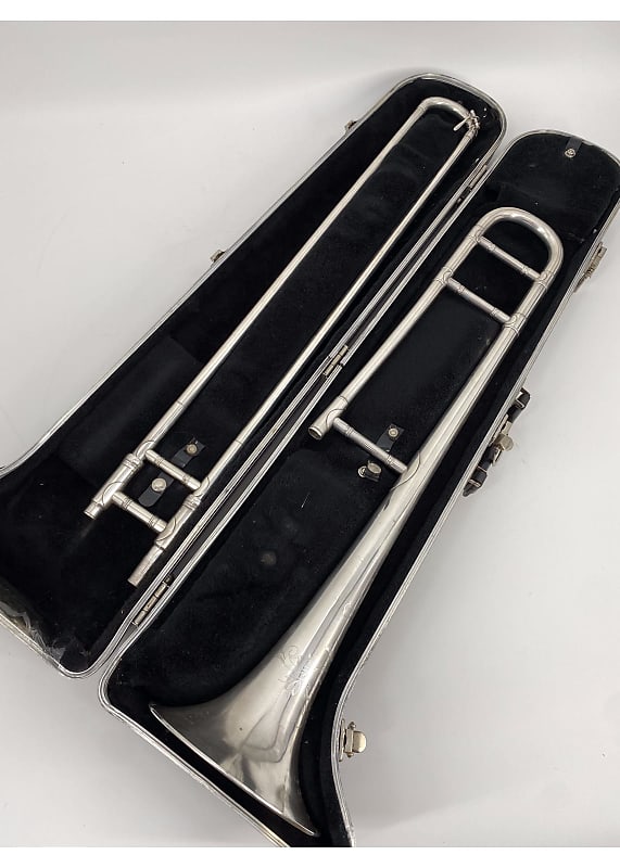 Used Olds Silver Plated Trombone | Reverb