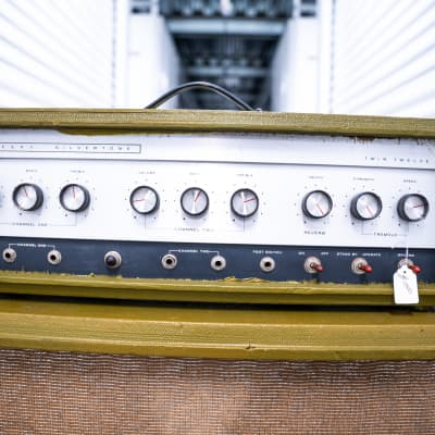 1965 Sears Silvertone 1484 Amplifier and Piggyback Cab | Reverb