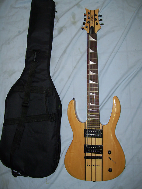 7 string guitar, neck through body | Reverb