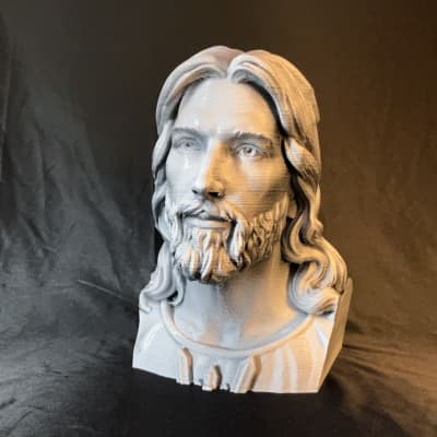 Jesus Christ Headphone Stand! "Black and White Fade" Headset | Reverb