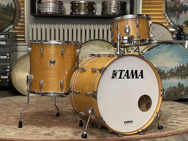 1980's Tama Superstar Super Maple 14x22 16x16 8x12 Drum Kit | Reverb