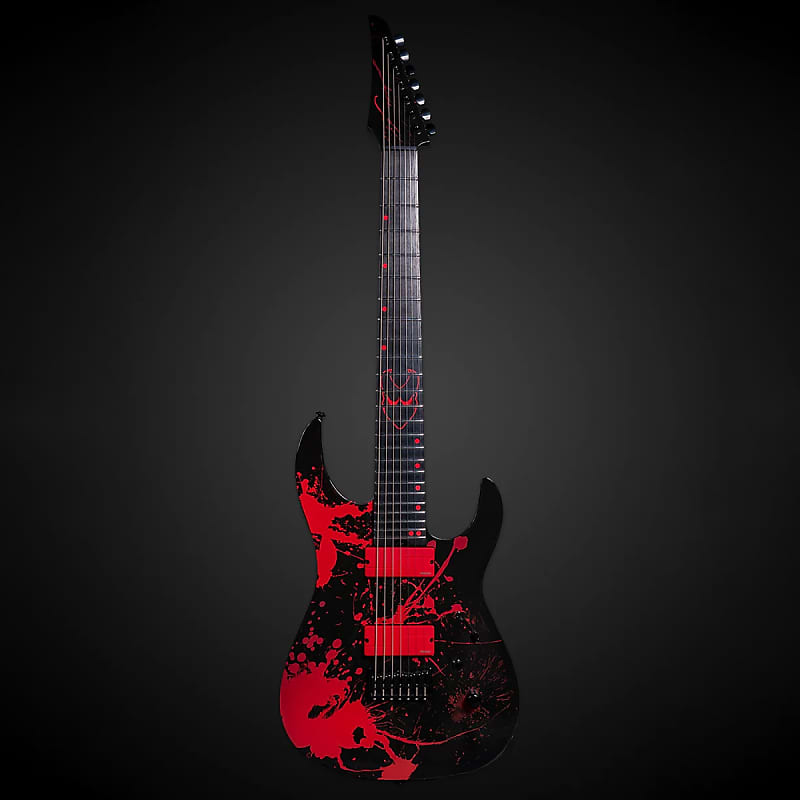 Legator Ninja N7 Slaughter 7-String Baritone Guitar, Ebony | Reverb