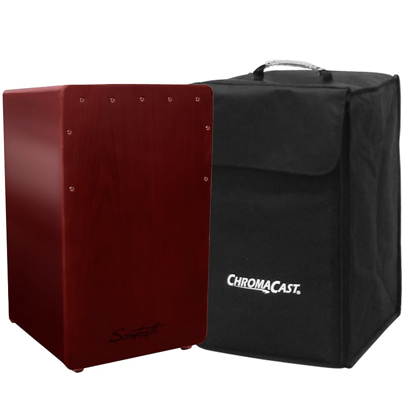 Sawtooth Satin Mahogany Standard Size Cajon Percussion Box | Reverb