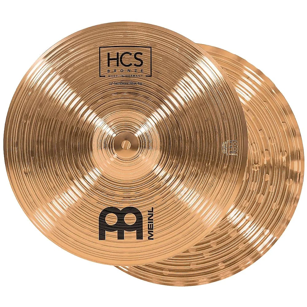 Meinl 14" HCS Bronze Soundwave Hi-Hat Cymbals (Pair) | Reverb Canada