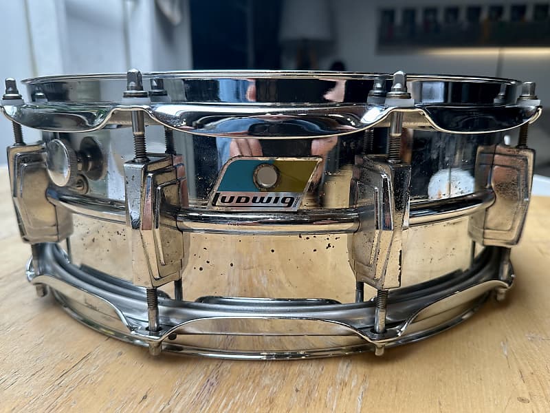 Ludwig B/O Trimmed badge Supraphonic 69/73 - Chrome Rare! | Reverb
