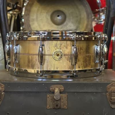 NEW Gretsch 5.5x14 USA Keith Carlock Signature Brass Snare | Reverb