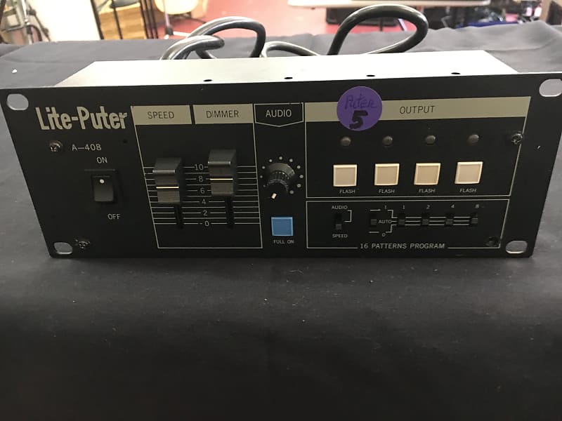 Lite Puter A-408 4 Output Dimmer Flasher 1990's Black | Reverb