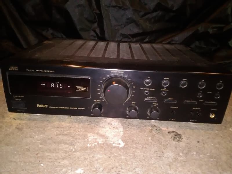 JVC RX-318BK AM/FM Stereo Receiver Amplifier "as is" Powers | Reverb