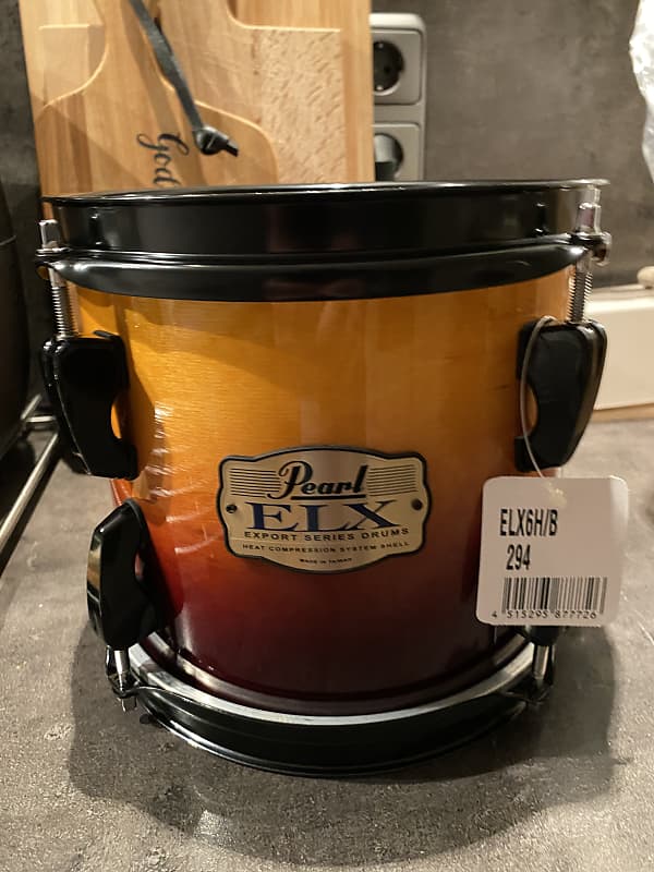 Pearl ELX-0807T/B Export select tom 8x7” 2005 - #294 Amber | Reverb