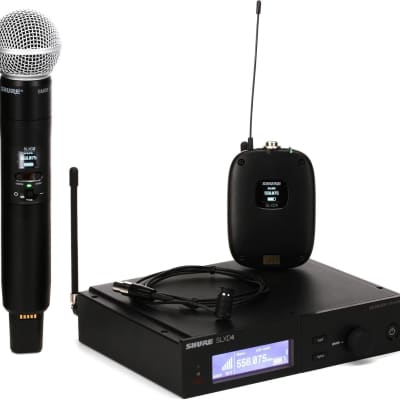 Shure SLXD124/85 Combo Wireless Handheld and Lavalier | Reverb