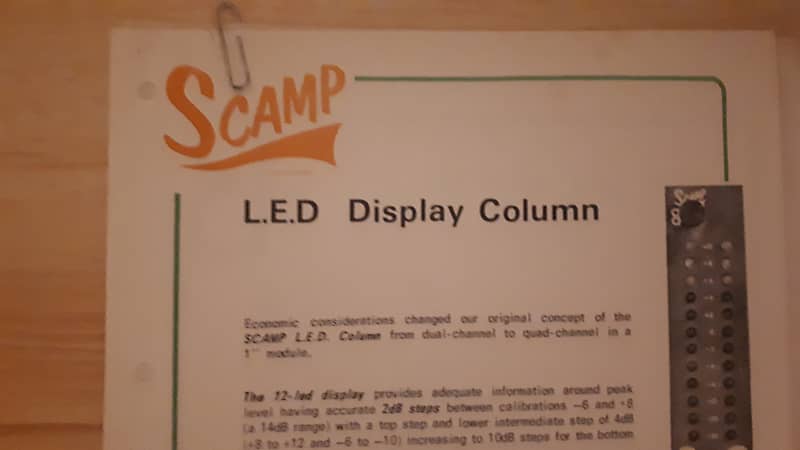 Audio and Design Scamp L E.D Display Column Vintage | Reverb UK