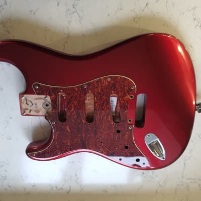 Fender Stratocaster Left Handed Bridge Steel Tremolo Block | Reverb UK