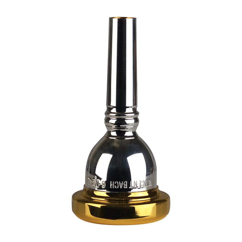 Bach Classic Trombone Small Shank Gold Rim Mouthpiece 6.5AL | Reverb