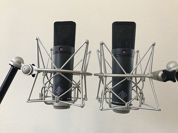 Matched pair of Neumann U 89 i Black | Reverb