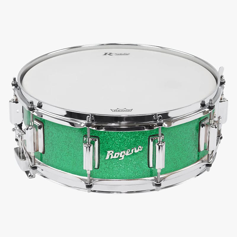 Rogers Dyna-Sonic Snare Drum 14x5 Green Sparkle | Reverb Canada
