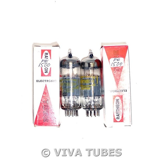 NOS NIB Matched Pair Raytheon Japan 6CG7/6FQ7 2 Grey Short T | Reverb