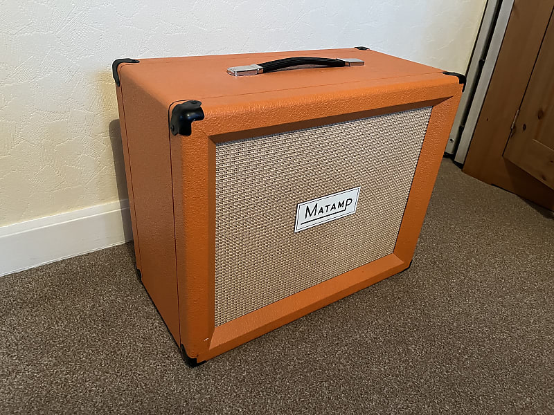 Matamp 1x12 Cab 8ohm Celestion G12-H Creamback Orange | Reverb UK