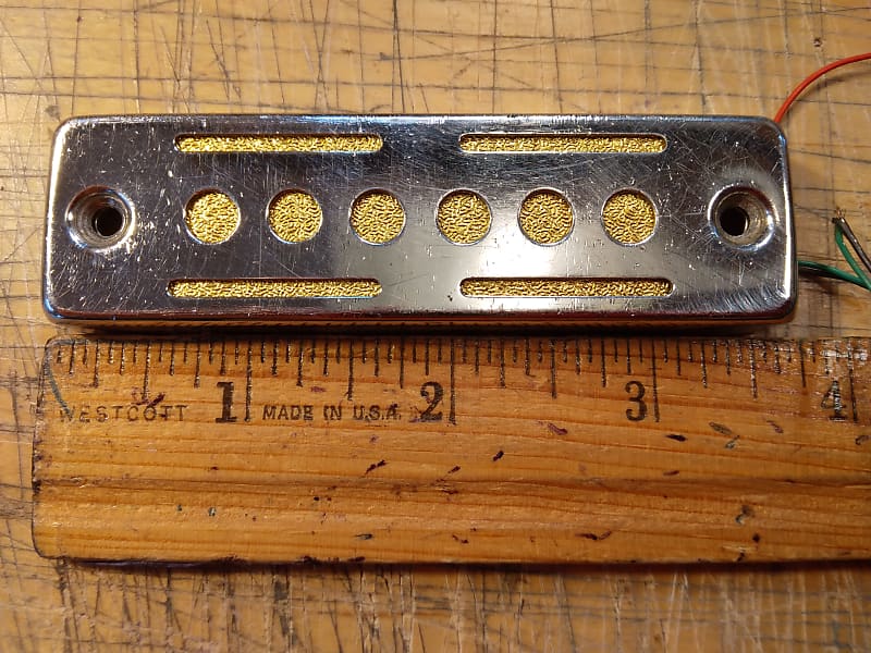 Unknown Vintage "Gold Foil" Japanese Guitar Pickup, Surface | Reverb