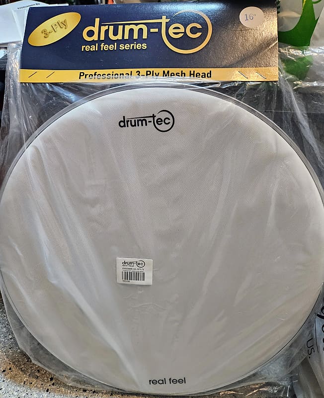 Drum-tec Drum-Tec 16 in Real-Feel 3 ply Mesh head 2022 - | Reverb
