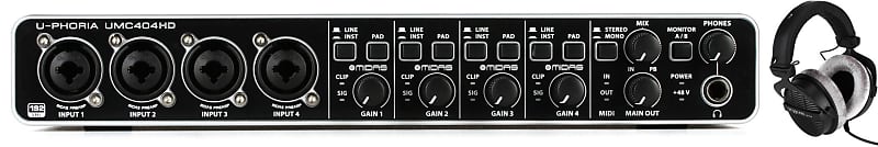 Behringer U-Phoria UMC404HD USB Audio Interface Bundle with | Reverb