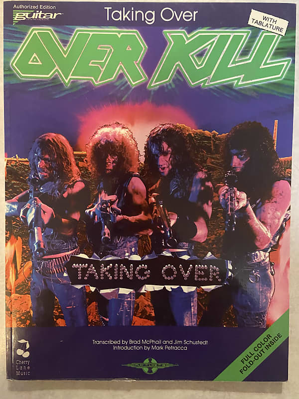 Overkill - Taking Over - Guitar Tab / Tablature Book | Reverb